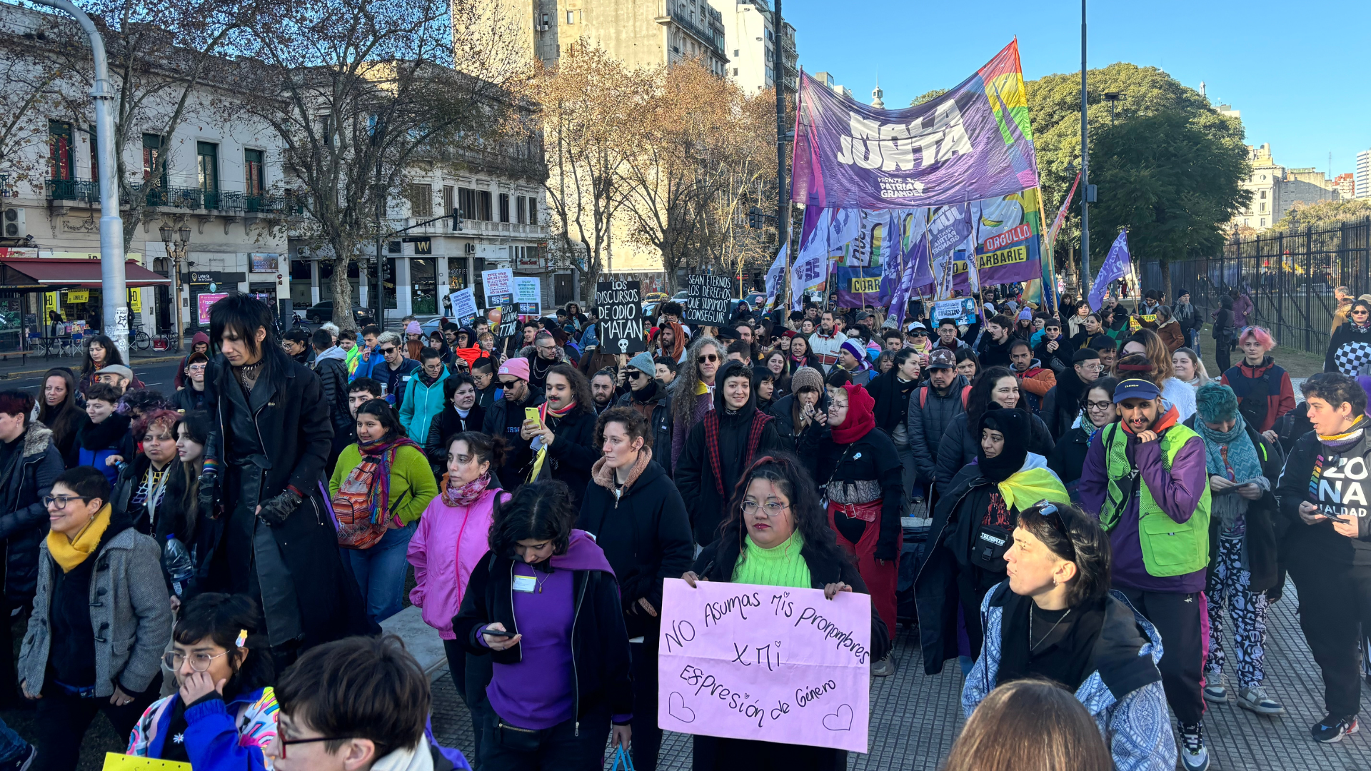 As far-right hostility rises, non-binary Argentines hold second march ...