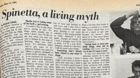 Herald Archives: Spinetta, a living myth - Buenos Aires Herald